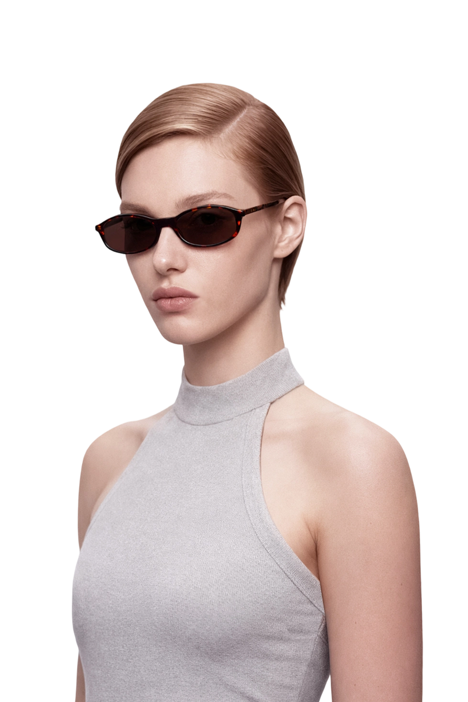 Sundra Small Narrow Square Sunglasses - Brown Lens | DIMA Eyewear ...