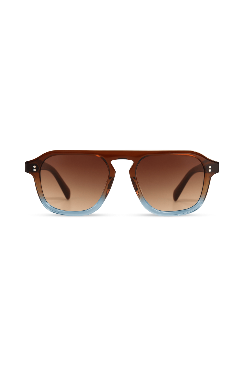 Cameo Bold Gradient Aviator Sunglasses - Brown Lens | DIMA Eyewaer