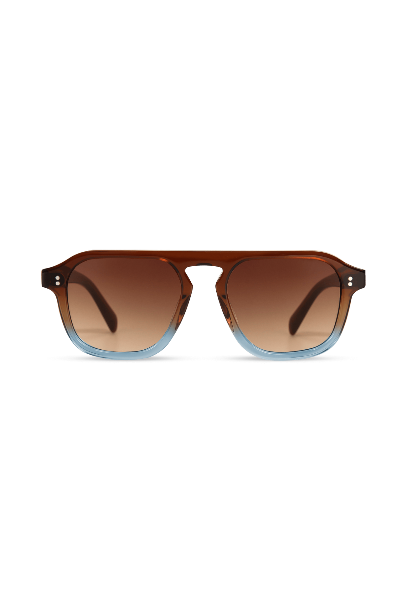 Cameo Bold Gradient Aviator Sunglasses - Brown Lens | DIMA Eyewaer