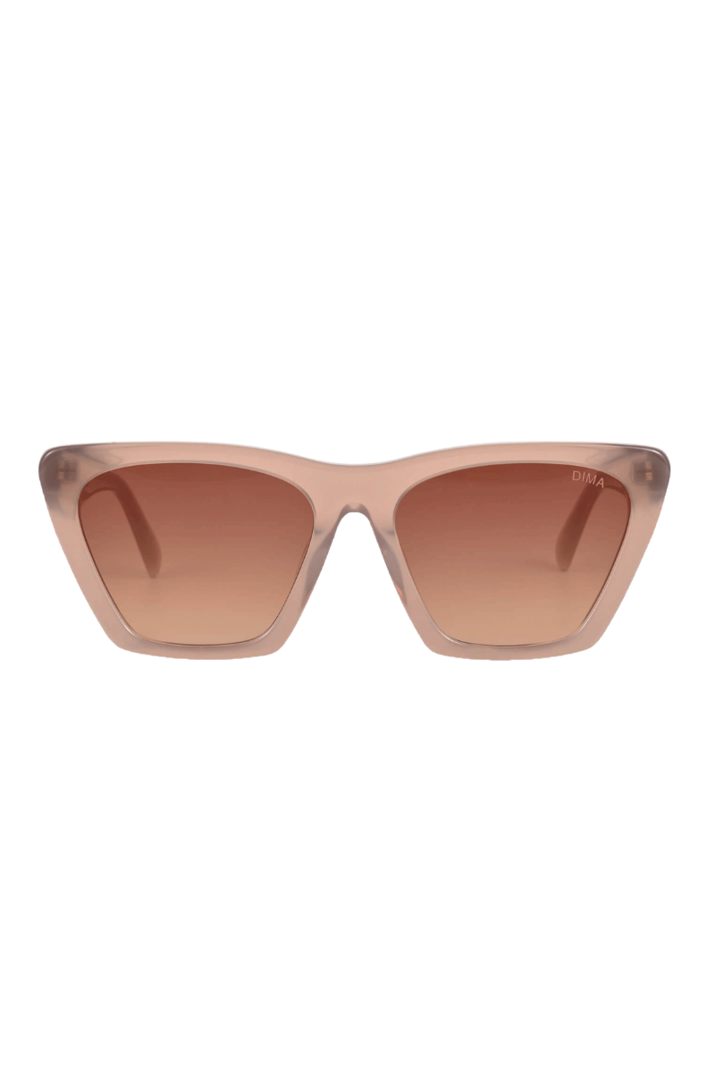 Gleam Cat Eye Sunglasses - Reddish Brown Gradient Lens | DIMA Eyewear