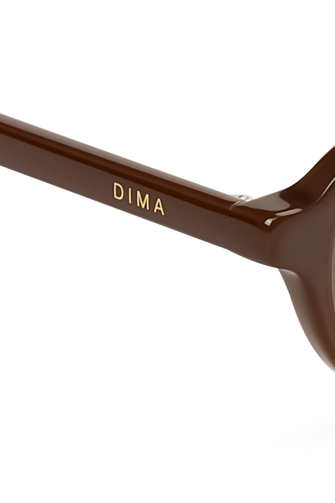 Rikki Small Brown Rectangle Sunglasses - Brown Lens | DIMA Eyewear ...