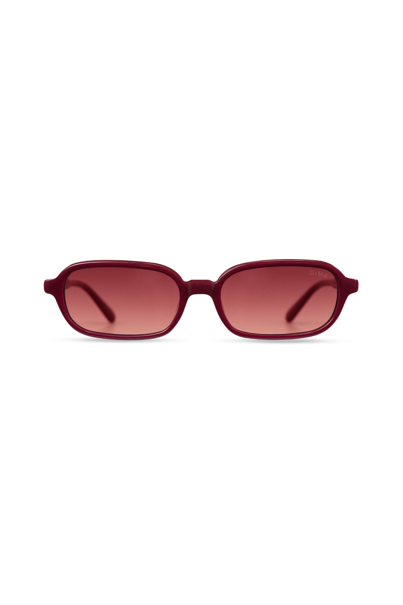 Rikki Burgundy Square Small Sunglasses - Wine Lens | DIMA Eyewear ...