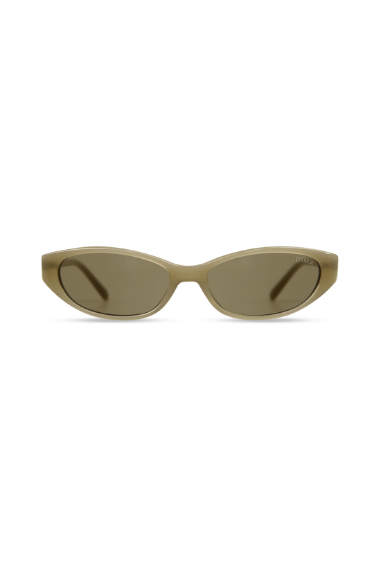 Sammi Light Olive Green Cat Eye Sunglasses - Olive Lens | DIMA Eyewear ...