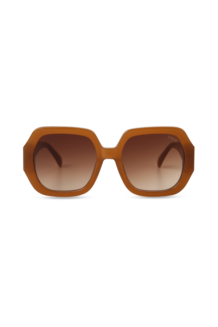 Sienna Honey Oversized Sunglasses - Brown Gradient Lens | DIMA Eyewear