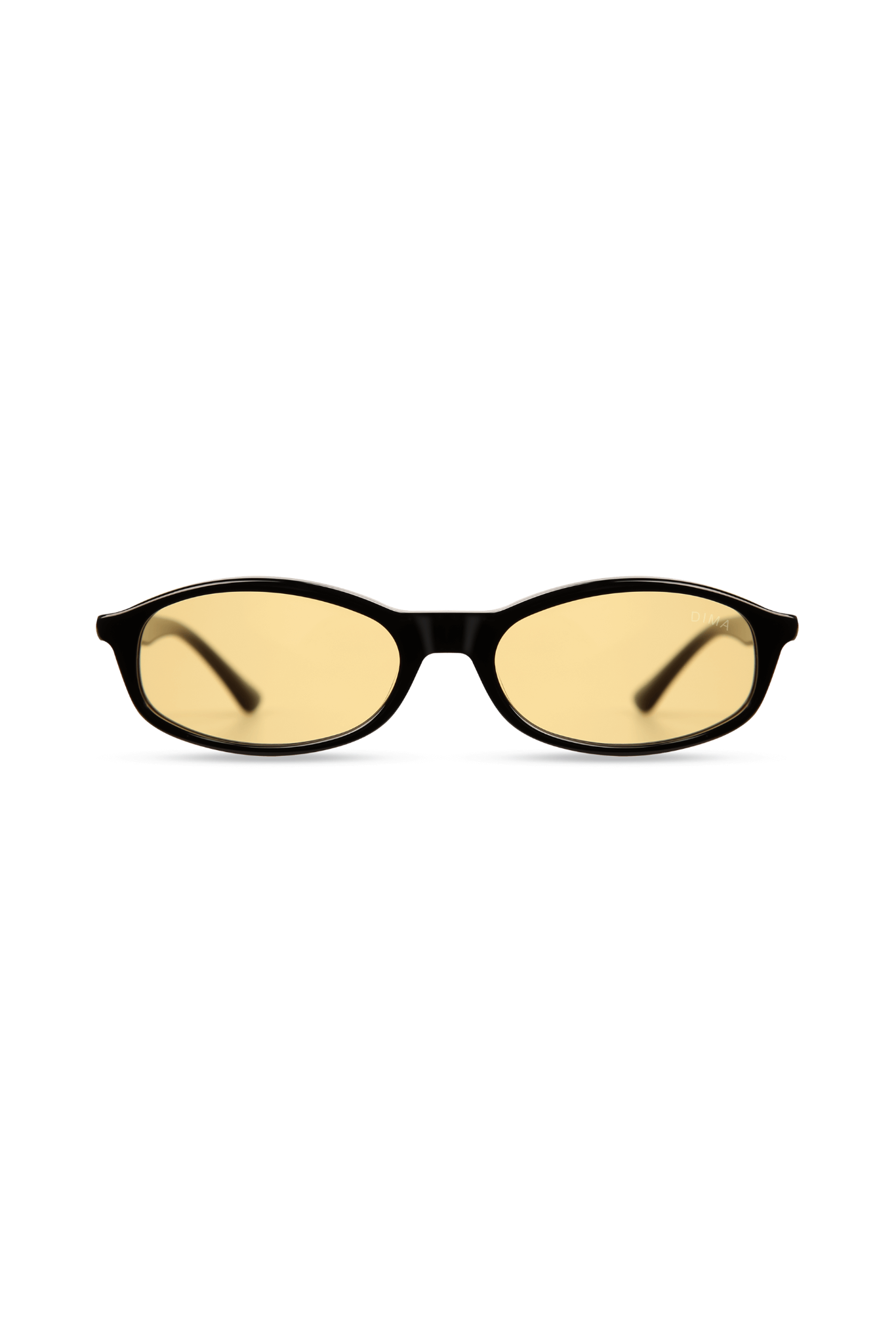Sundra Black Small Frame Sunglasses - Yellow Lens | DIMA Eyewear – DIMA ...