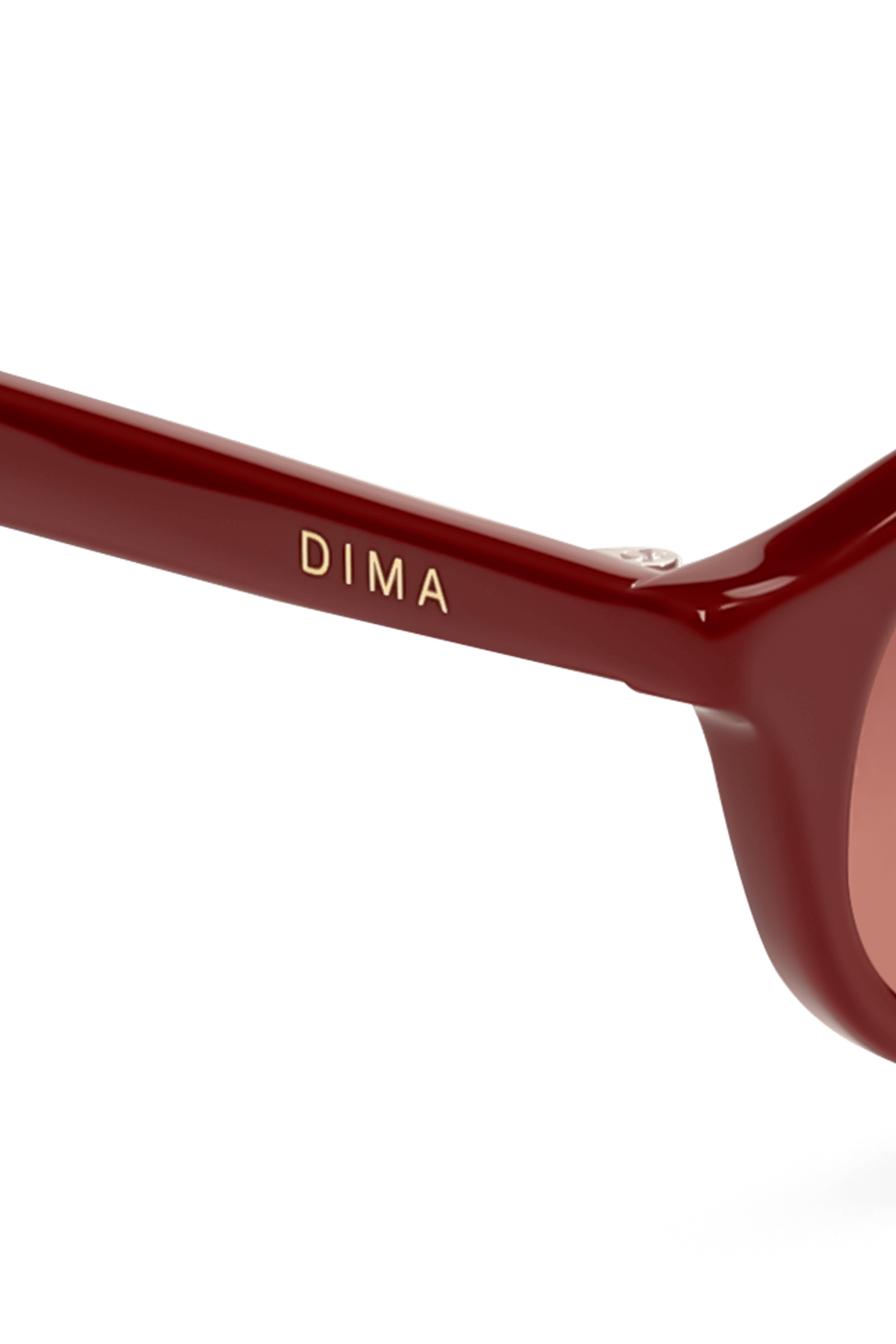 Sundra Burgundy Rectangle Small Sunglasses - Wine Lens | DIMA Eyewear