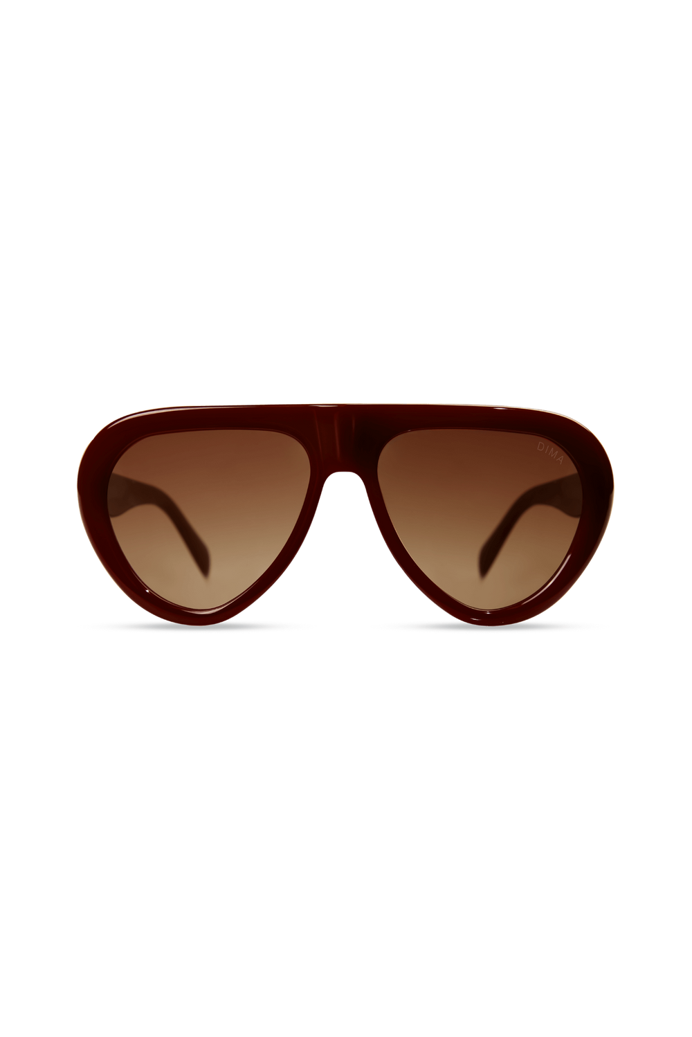 Aggie Maroon Aviator Sunglass Shield - Gradient Lens | DIMA Eyewear